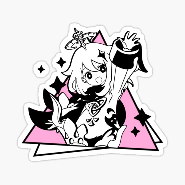 "Paimon Genshin Impact" Sticker for Sale by createdbyvicky | Redbubble