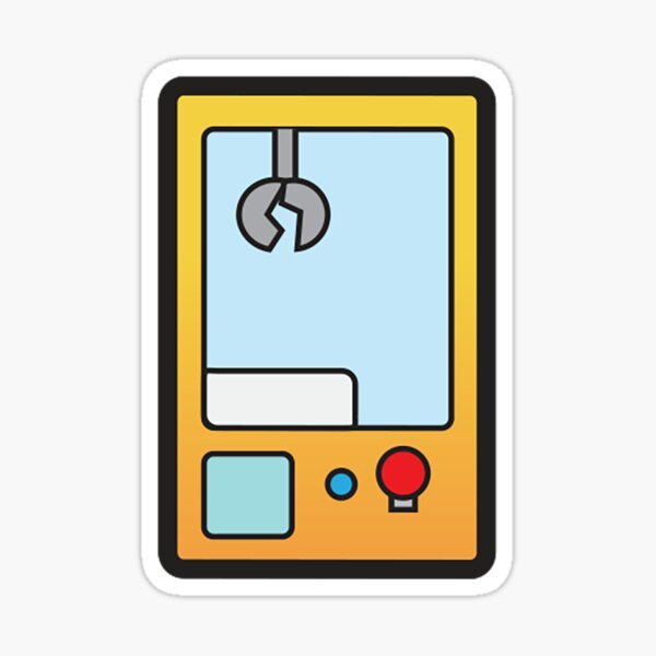 "Arcade Claw Machine" Sticker for Sale by nzlaps | Redbubble