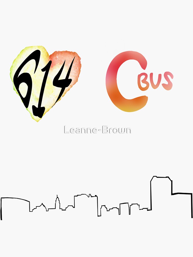 "Columbus, Ohio sticker pack" Sticker for Sale by Leanne-Brown | Redbubble