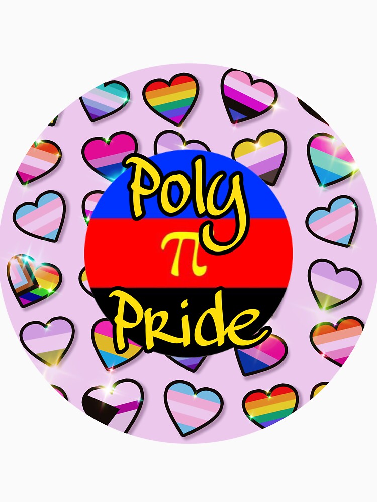 "Polyamorous Pride LGBTQIA Pastel Pride Hearts " T-shirt by ...