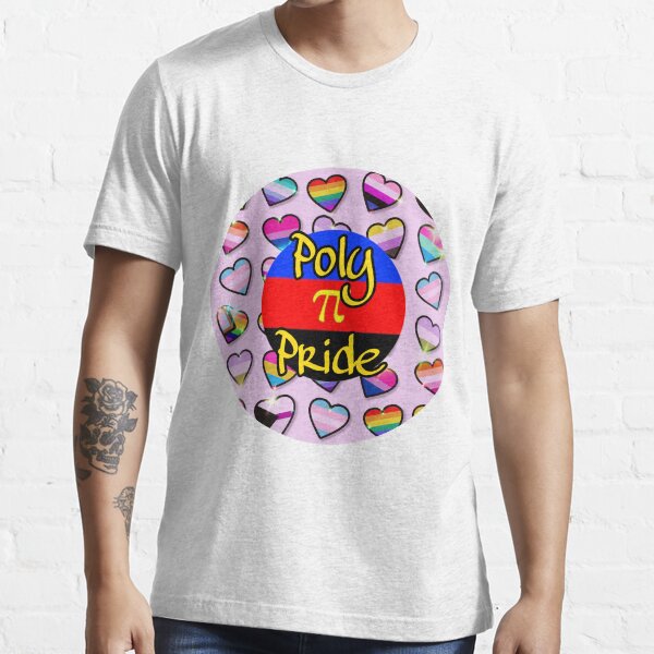 "Polyamorous Pride LGBTQIA Pastel Pride Hearts " T-shirt by ...