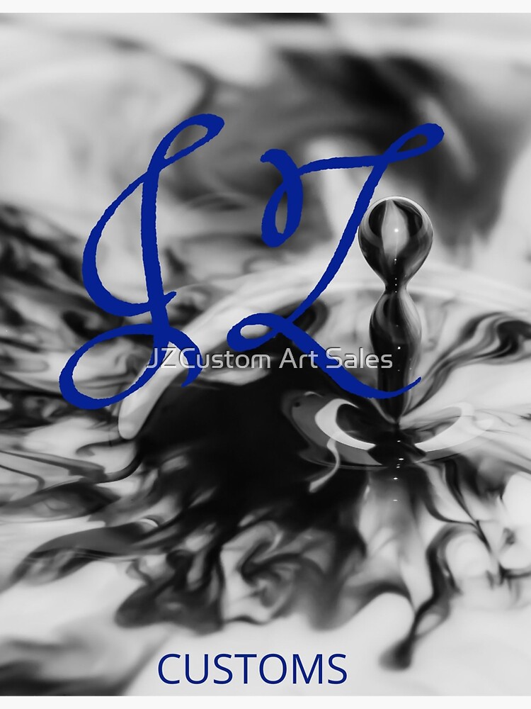 "JZ Customs cursive" Sticker for Sale by JZCustom-2022 | Redbubble