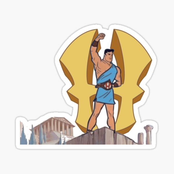 "The Mighty Hercules" Sticker for Sale by KGDOTCOM | Redbubble