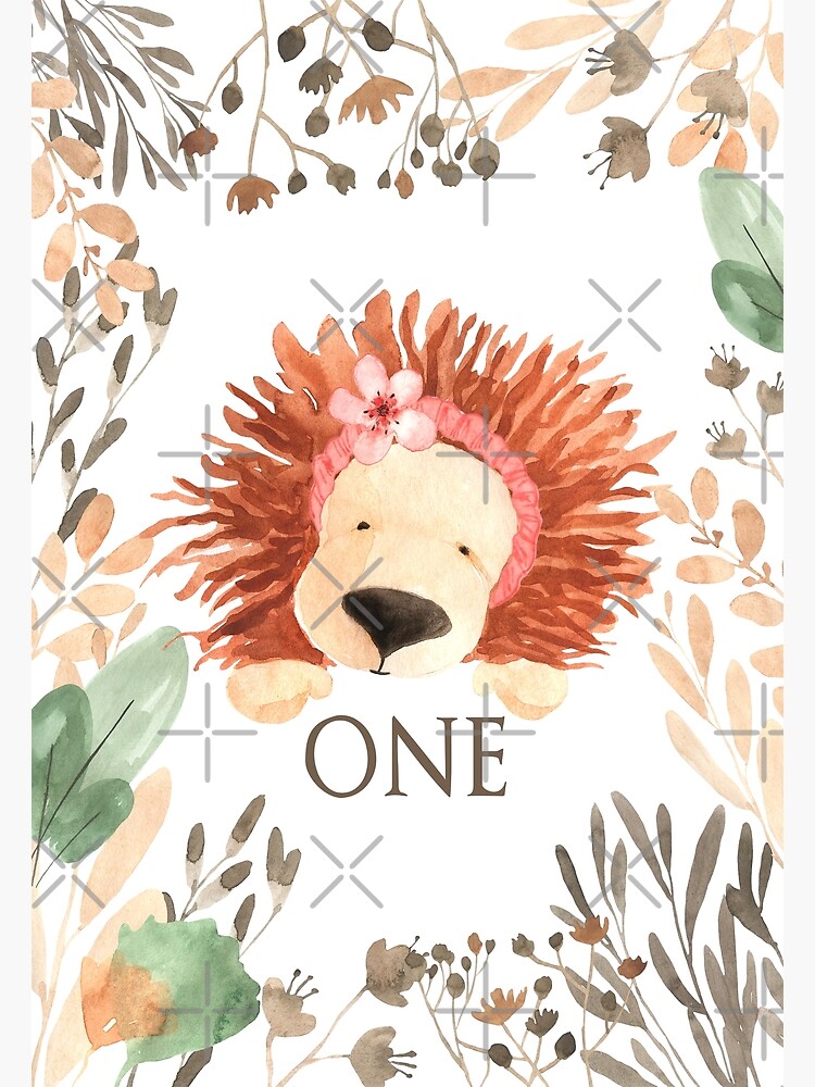 "1st year lion" Poster for Sale by CutieAnimals | Redbubble