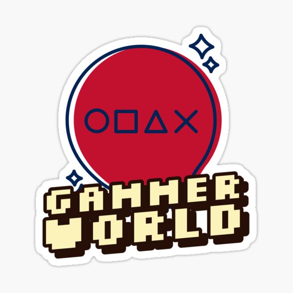 "Gammer world" Sticker for Sale by Elladesain | Redbubble