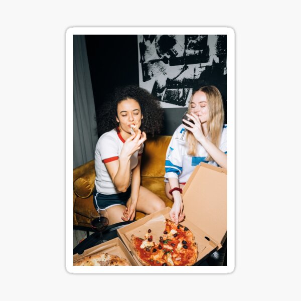 "Two Young Women Having Fun" Sticker for Sale by Veintos | Redbubble