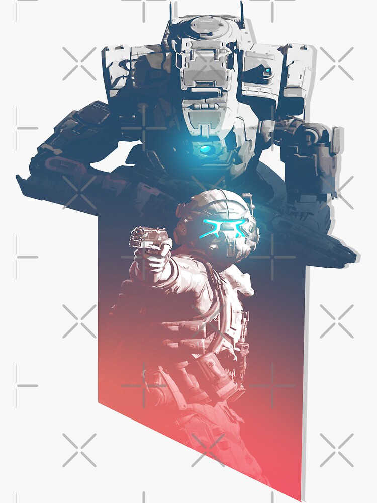 "titanfall 2 helmet 2" Sticker for Sale by Aidaros | Redbubble