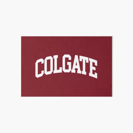 "colgate - college font curved" Art Board Print by scollegestuff ...