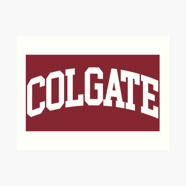 "colgate - college font curved" Art Print for Sale by scollegestuff ...