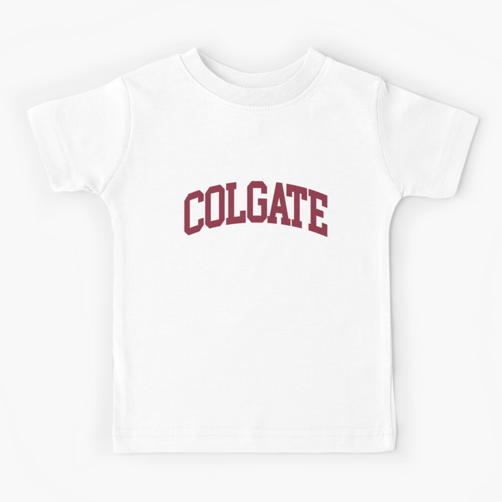 "colgate - college font curved" Kids T-Shirt by scollegestuff | Redbubble