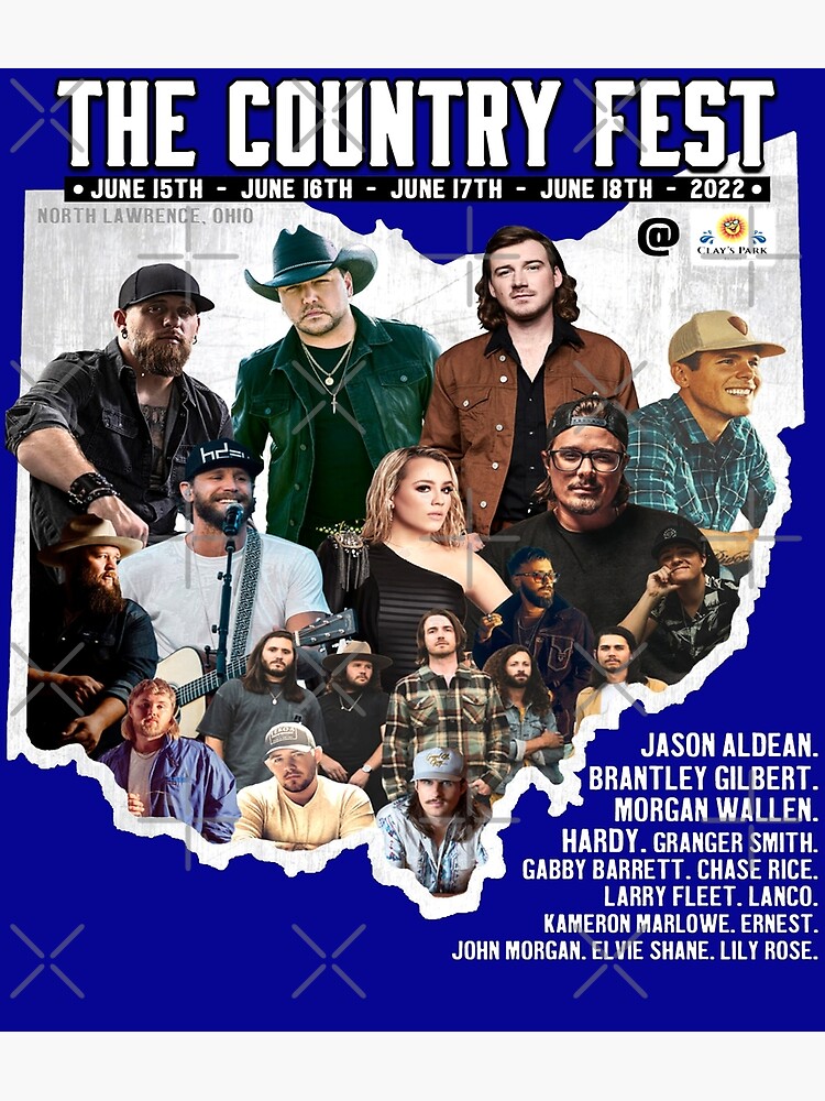 Póster «El cartel del Country Fest 2022» de bonds69 | Redbubble