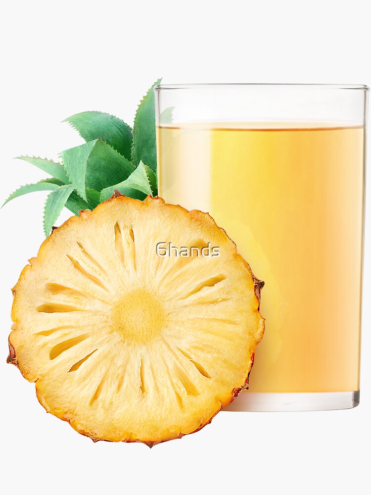 "Pineapple juice" Sticker for Sale by 6hands | Redbubble