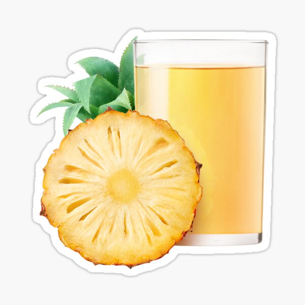 "Pineapple juice" Sticker for Sale by 6hands | Redbubble