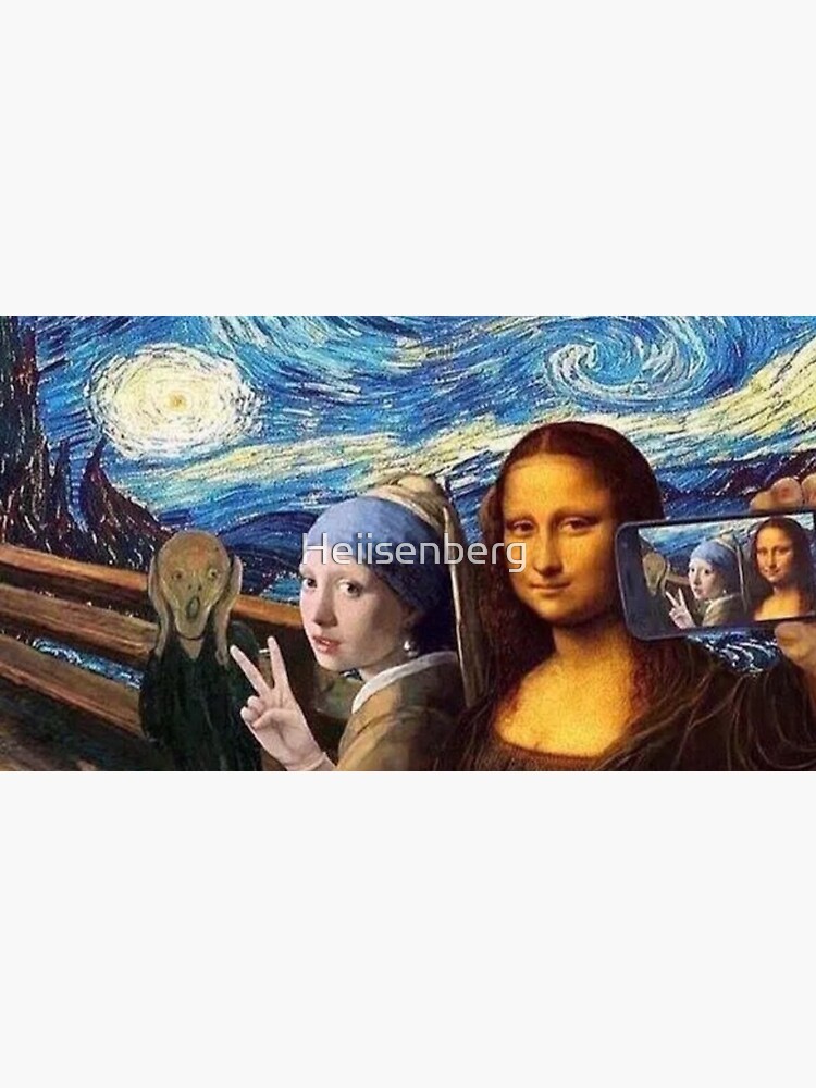 "Scream and Selfie of Four classical paintings mash up - Mona Lisa ...
