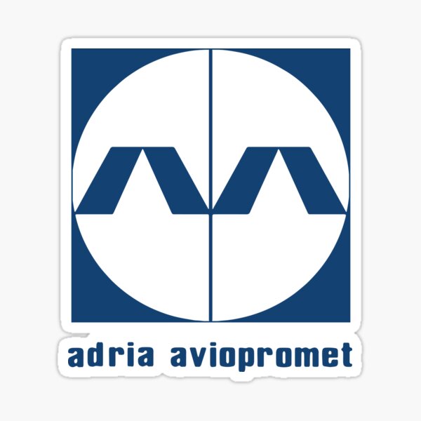 "Adria Aviopromet Yugoslavia aviation" Sticker by mdmarkovic | Redbubble
