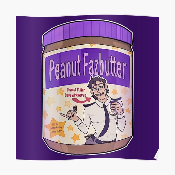 "Peanut Butter Dave Jar" Poster for Sale by SlippySnails | Redbubble