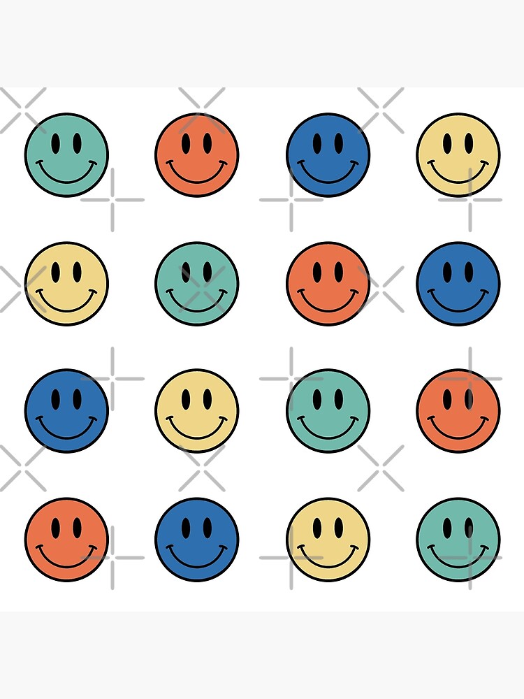 "Mini Smiley Faces Bundle – Farbpalette Sommer 2022" Poster von ...
