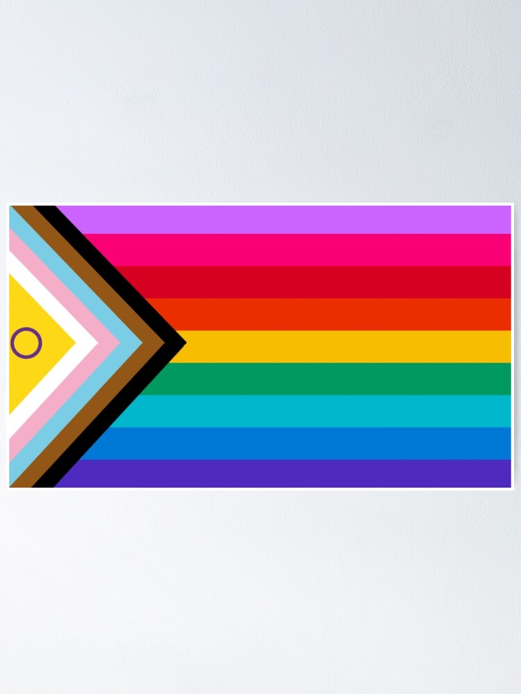 "Gilbert baker progress pride flag" Poster for Sale by Stylefetish ...