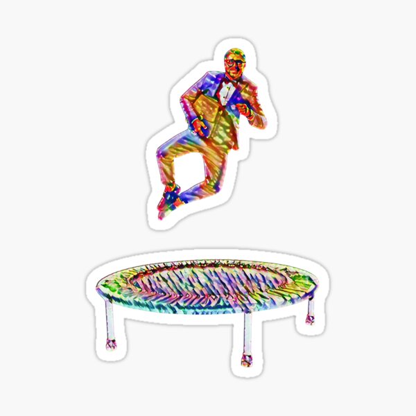 "trampoline" Sticker for Sale by Willibrand | Redbubble