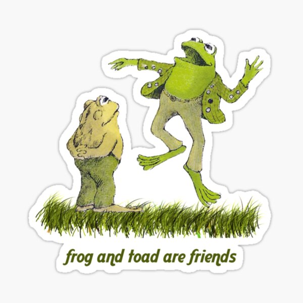 "frog and toad" Sticker for Sale by kemonix | Redbubble