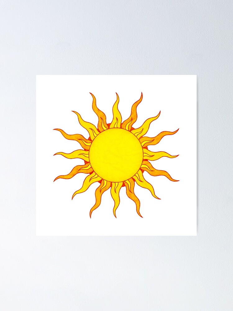 "Grunge Sun" Poster for Sale by Cleave | Redbubble