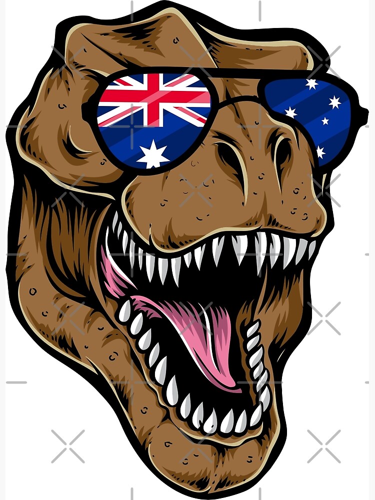 "Australian T-Rex" Poster by Donovanolson | Redbubble