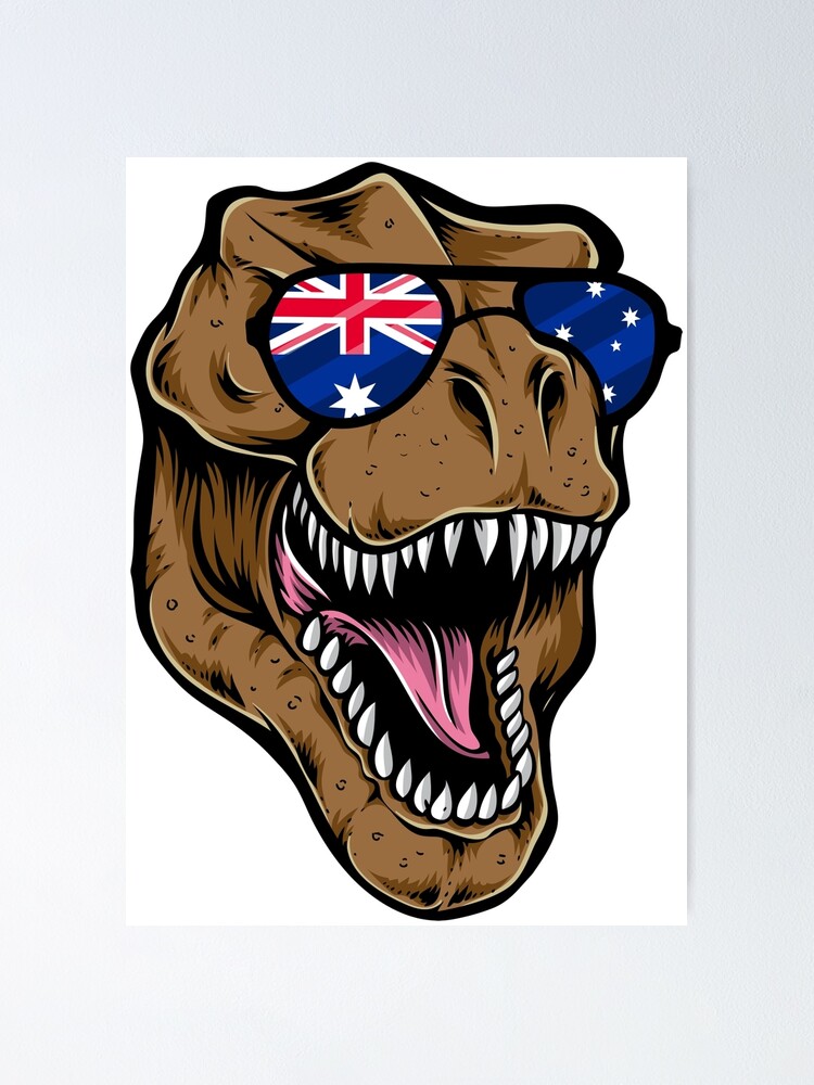 "Australian T-Rex" Poster by Donovanolson | Redbubble