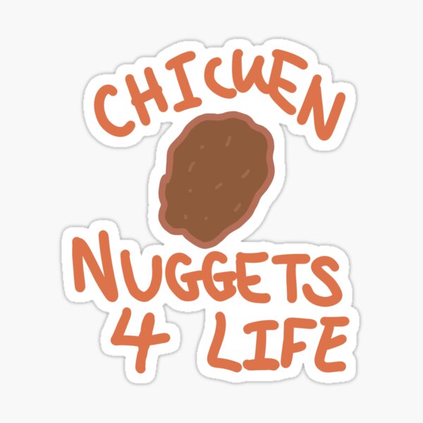 "Chicken nuggets" Sticker for Sale by AkArtStudio | Redbubble
