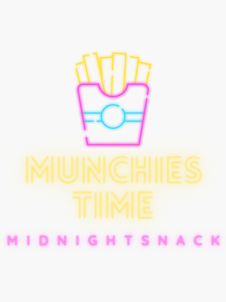 "Munchies Time. Midnight Snack" Sticker for Sale by antevasinart ...