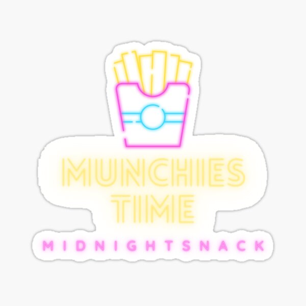 "Munchies Time. Midnight Snack" Sticker for Sale by antevasinart ...