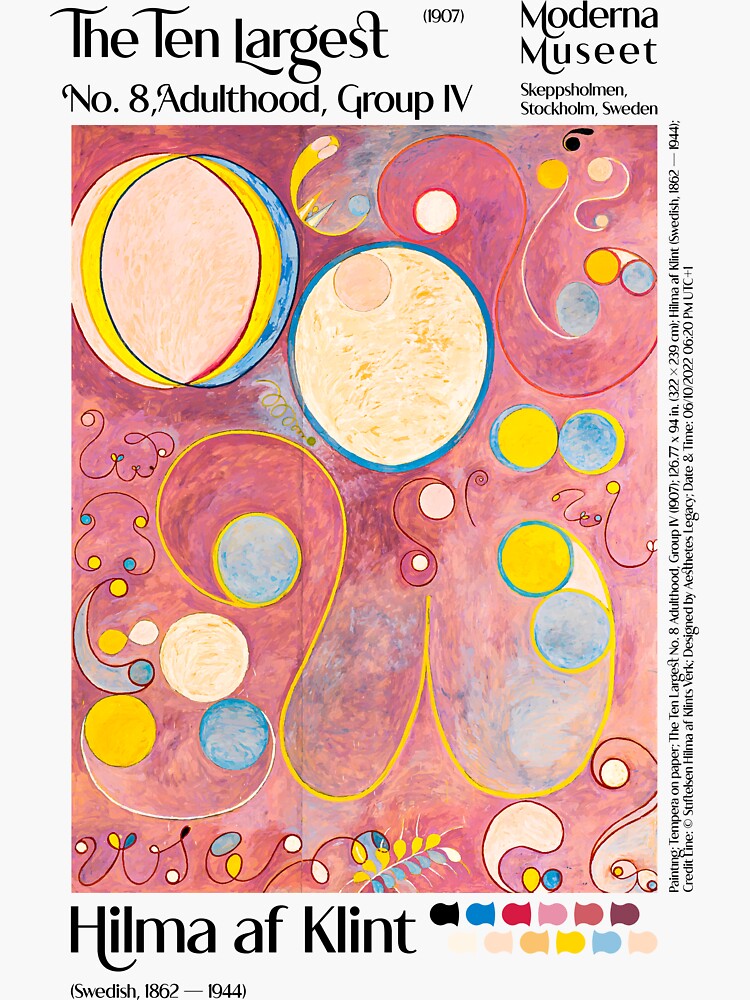 "Hilma Af Klint The Ten Largest, No. 8, Adulthood Group IV Abstract ...