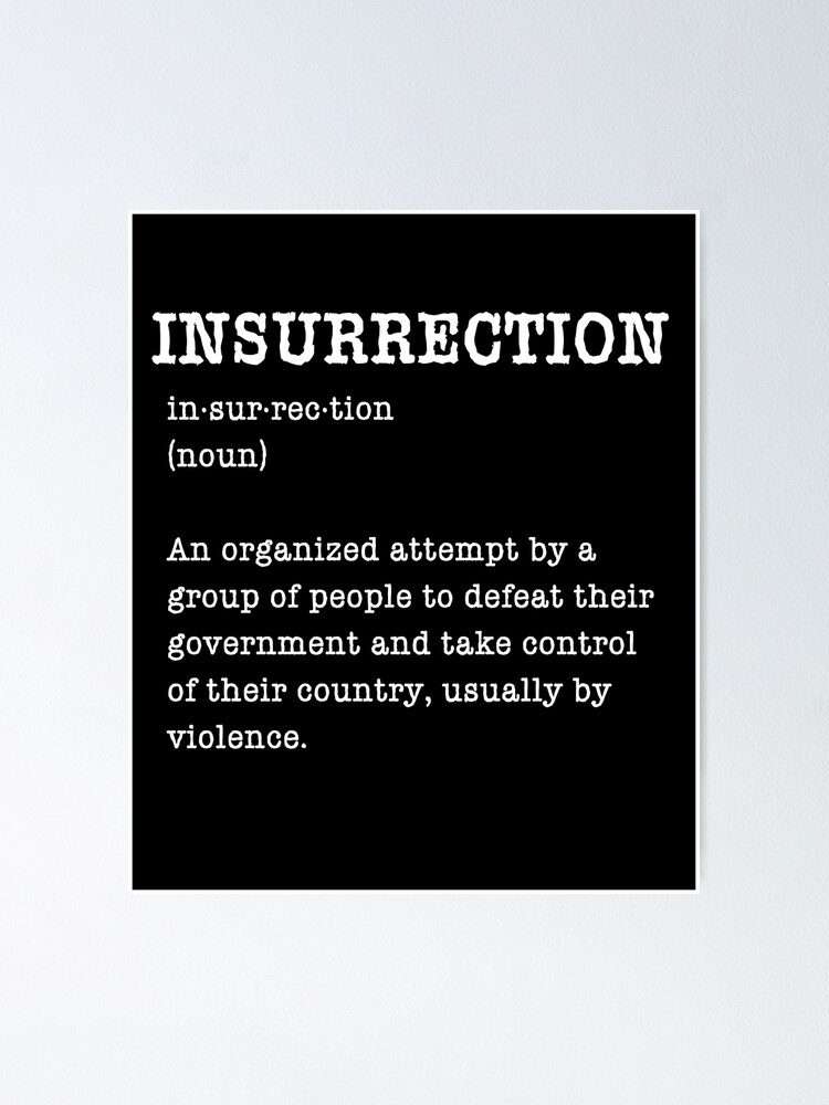 " INSURRECTION DEFINITION OF INSURRECTION" Poster for Sale by ...