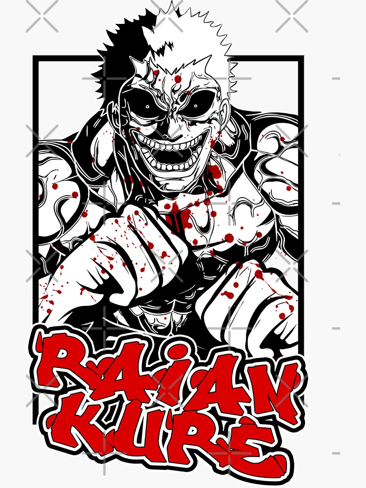 Pegatina «Raian Kure [Kengan Ashura]» de Tee-Luza | Redbubble
