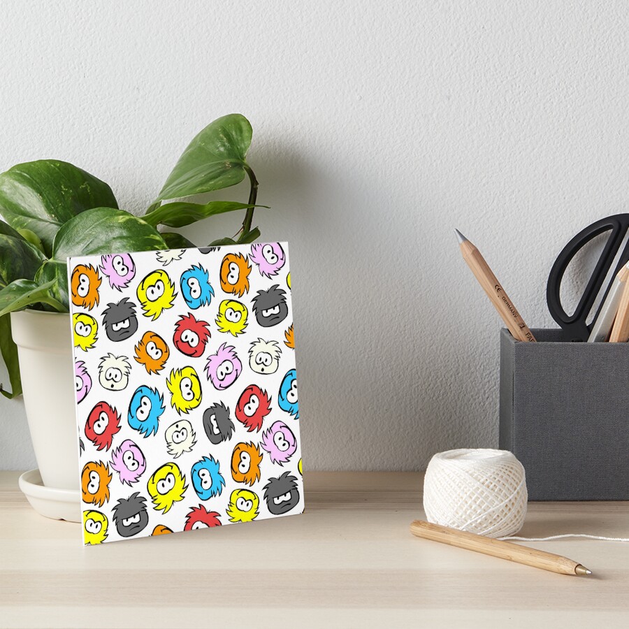 "Old Style Puffle Pattern - Club Penguin" Art Board Print by ...