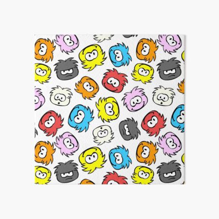 "Old Style Puffle Pattern - Club Penguin" Art Board Print by ...