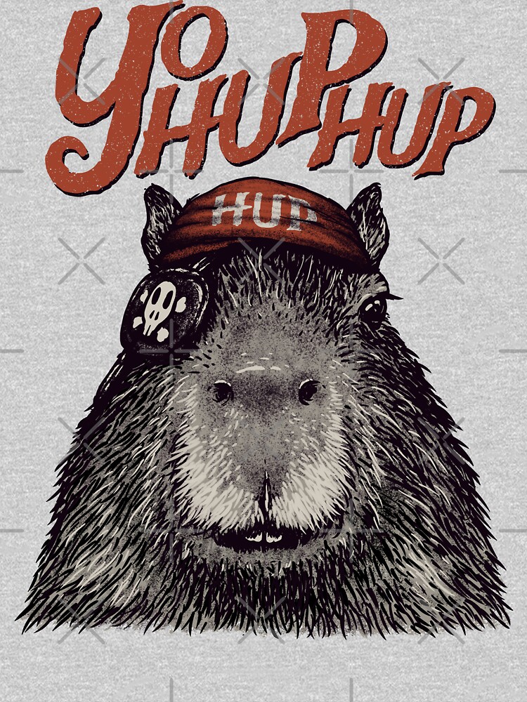 "Capyrate - YoHupHup Red Pirate Capybara Yo Ho Ho Yohoho | His Name ...