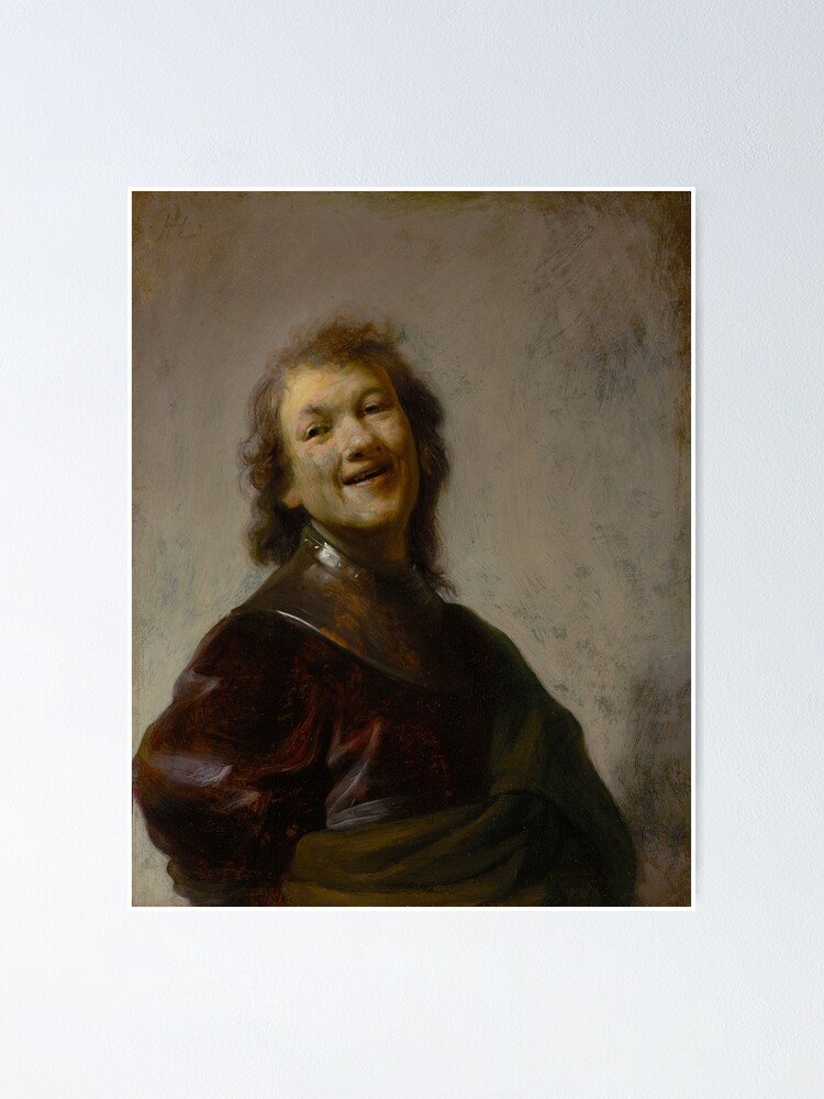 "Rembrandt Laughing | Rembrandt | 1628 Renassiance Old Masters Art ...