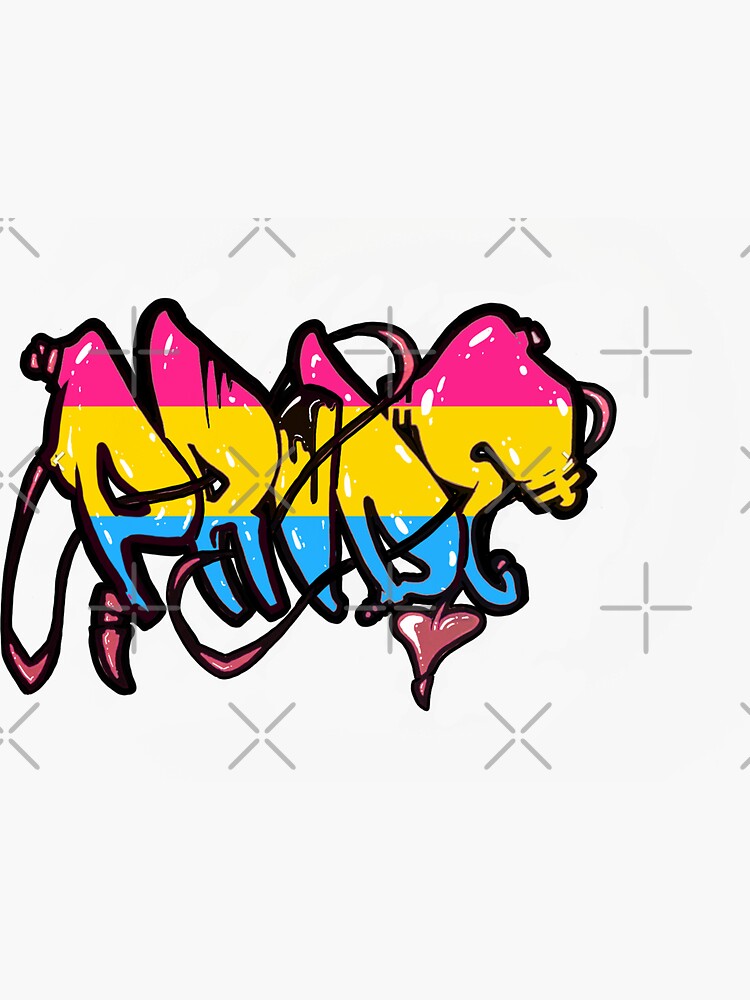 "Pan Pride" Sticker for Sale by Pochfad | Redbubble