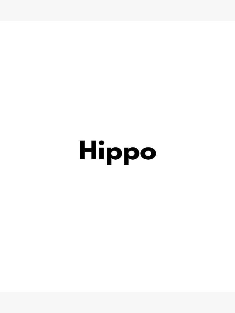 "Hippo" Poster for Sale by Djordje-Gavric | Redbubble