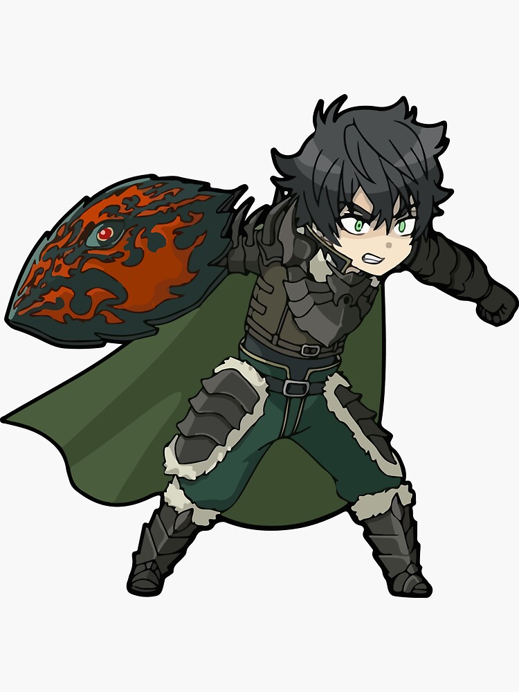 Sticker « Angry Naofumi La montée du héros du bouclier Tate No Yuusha ...