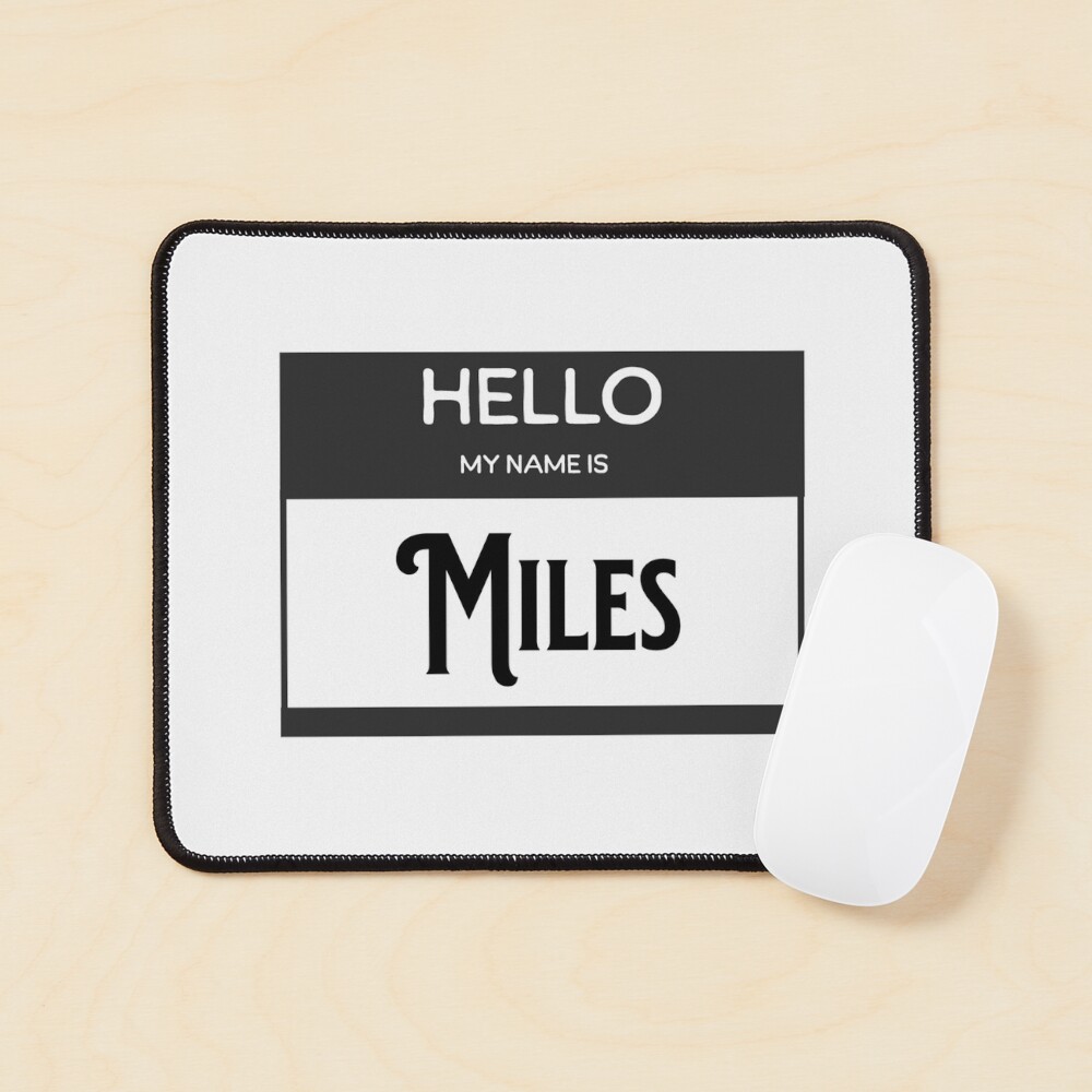 "Graffiti Hello My Name Is Miles" Sticker for Sale by Matte Man ⭐⭐⭐⭐⭐ ...