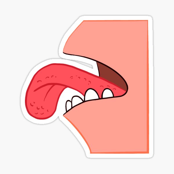 "Patrick Star Tongue Lick" Sticker for Sale by Wicked Creationz | Redbubble