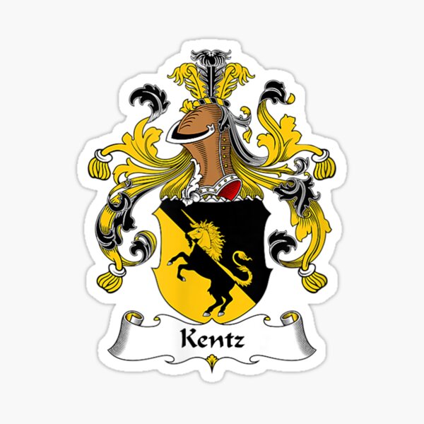 "Kentz Coat Of Arms Family Crest " Sticker for Sale by carylonros ...