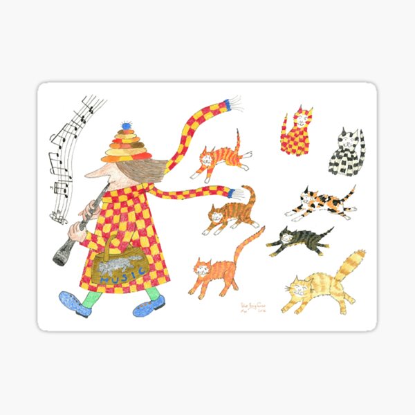 "MadCatWoman does the Pied Piper " Sticker for Sale by ScottChan23358 ...