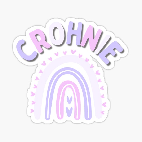 "Crohnie | Crohnie Sticker | Chronic Illness Sticker | Crohns Sticker ...