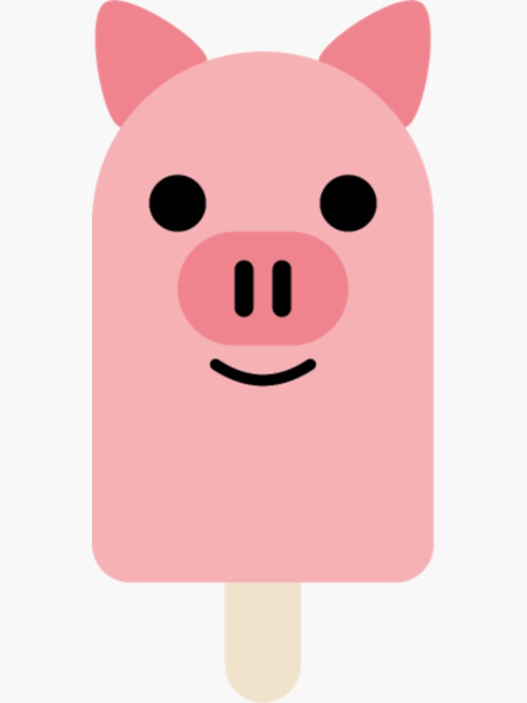 "pig popsicle" Sticker for Sale by TomisaLiane | Redbubble