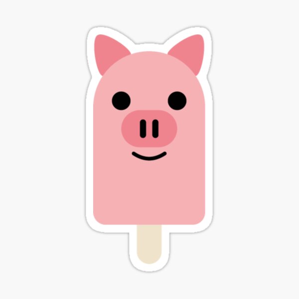 "pig popsicle" Sticker for Sale by TomisaLiane | Redbubble