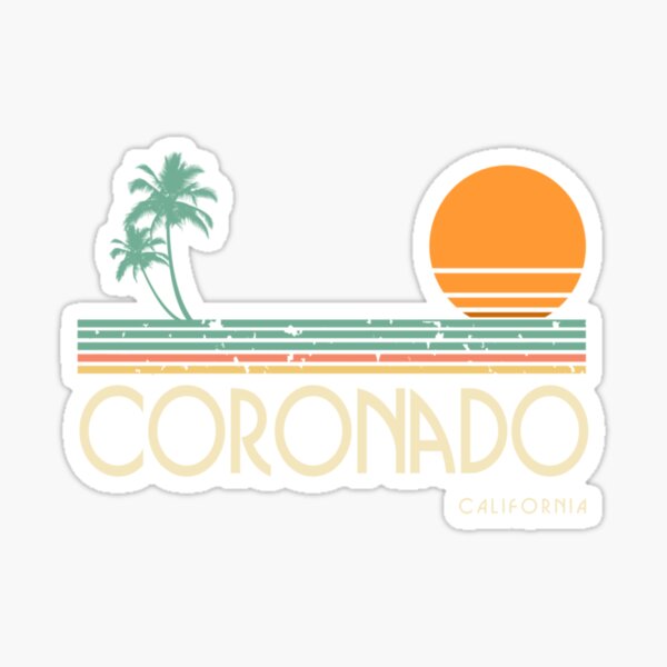 "Vintage Coronado California" Sticker for Sale by AlexandruMaxim ...