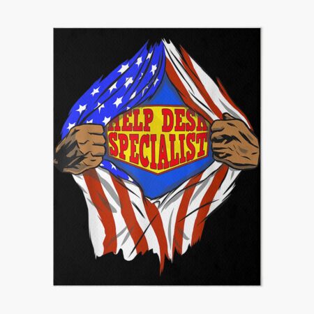 "Funny Super Help Desk Specialist Hero Job " Art Board Print for Sale ...