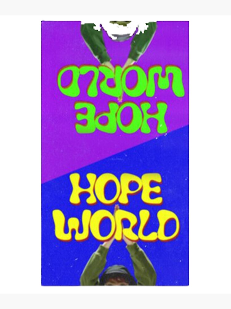 "HOPE WORLD J-HOPE BTS Purple Blue" Poster for Sale by DanielPotte ...